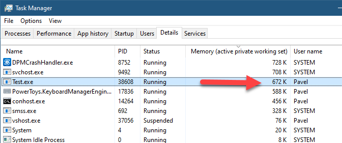 Memory Information in Task Manager – Pavel Yosifovich